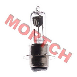 12V 25W Headlight Bulb with Rim - BA20D Socket for 50-250cc Scooters